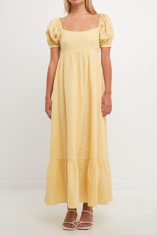 Floral Embroidered Maxi Dress – Free The Roses